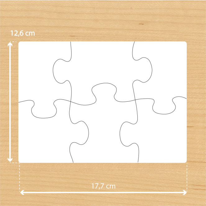 Puzzle photo en carton 20 x 14 cm 6 pièces - Kadomatic.fr